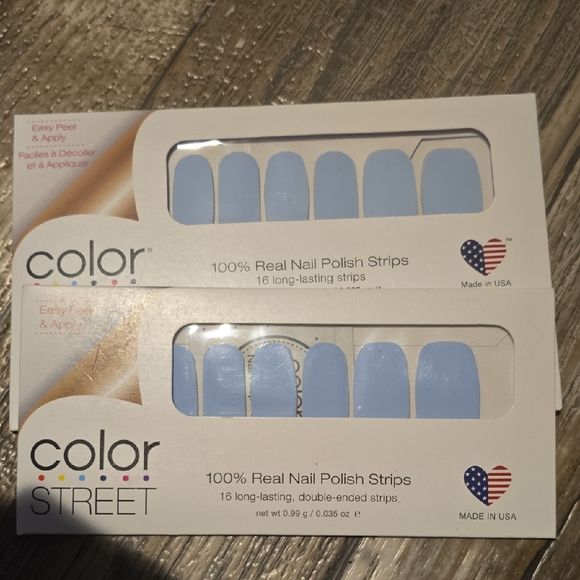 Color Street | Bath & Body | Color Street Sky Blue Nail Strips X2 ...
